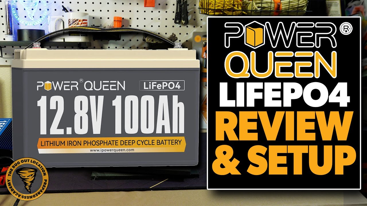 Power Queen 100Ah LiFePO4 Battery Review & My Power Station - YouTube