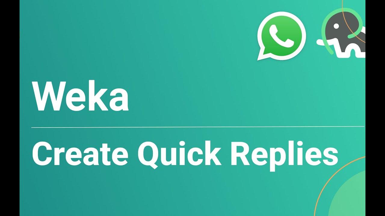 How to create quick replies for WhatsApp - YouTube