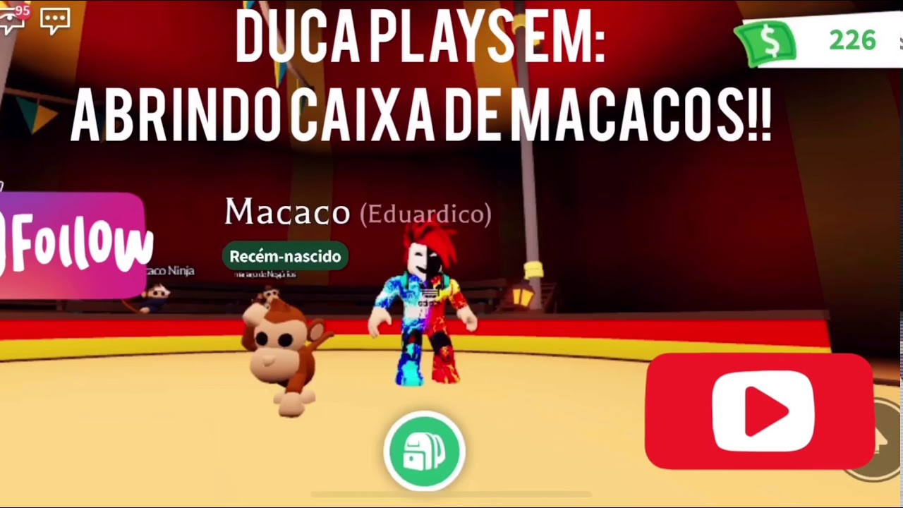 Abrindo 20 caixas do macaco no adopt me roblox- Duca Plays - YouTube