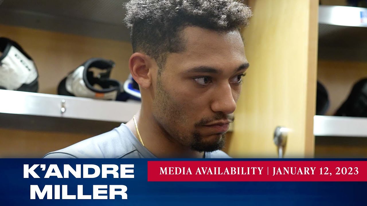 New York Rangers: K'Andre Miller Postgame Media Availability | Jan. 12 ...