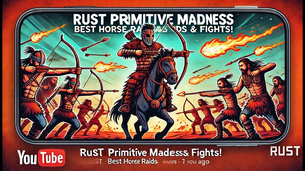 Rust Primitive Madness – Best Horse Raids & Fights! - YouTube