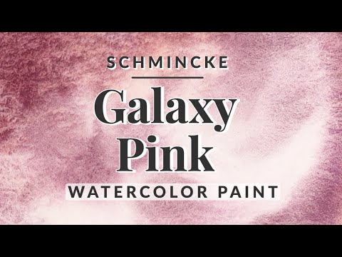 Galaxy Pink - Schmincke Super Granulating Watercolor Paint Swatching PBr33 / PV16