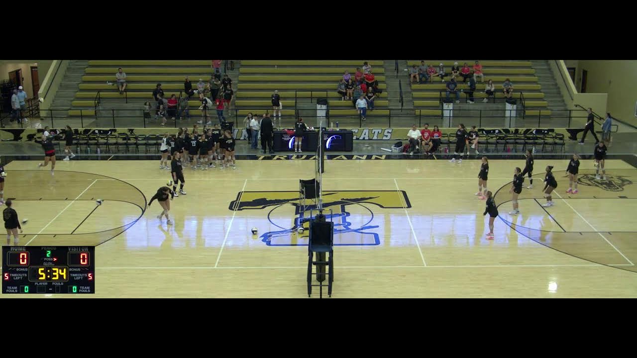 Trumann vs Brookland High School Girls' Varsity Volleyball - YouTube