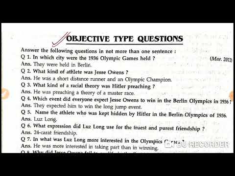 Objective type questions of the chapter 9. English literature Class+2 ...
