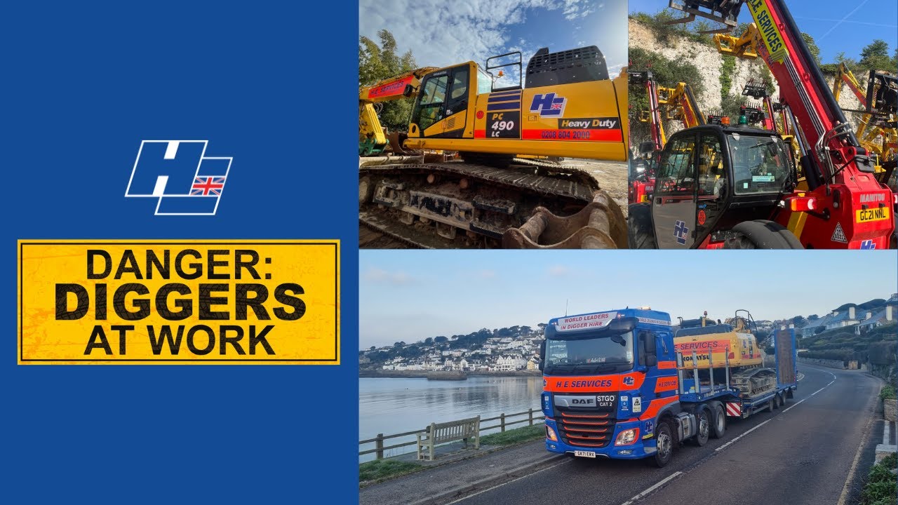 H. E. Services (Plant Hire) Ltd - Danger: Diggers at Work 2! - YouTube