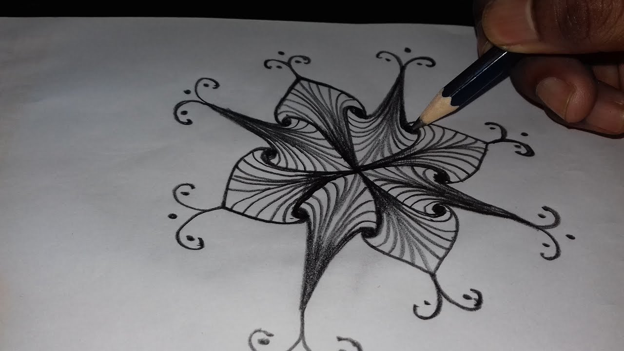 How to draw Stella tangle pattern 3D Arts And Tricks || - YouTube