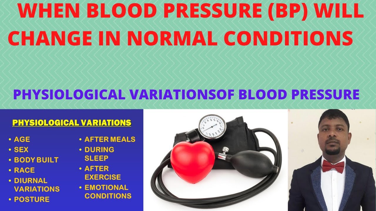 PHYSIOLOGICAL VARIATIONS OF BLOOD PRESSURE- HOW&WHEN BLOOD PRESSURE ...