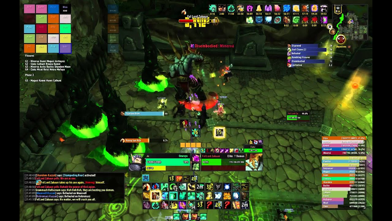 Order of Sargeras vs Fel Lord Zakuun Mythic & Kamni the Manslayer ...