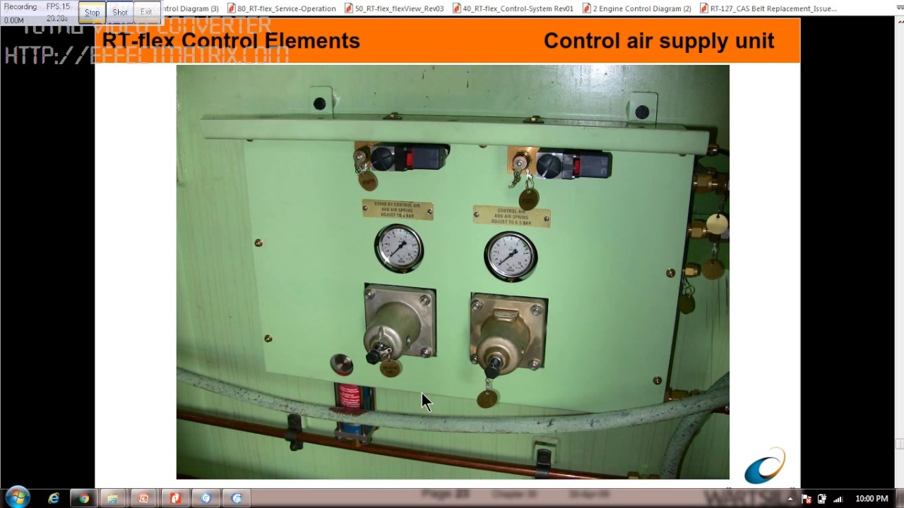 RT Flex Engine - Control Air Supply Unit - YouTube
