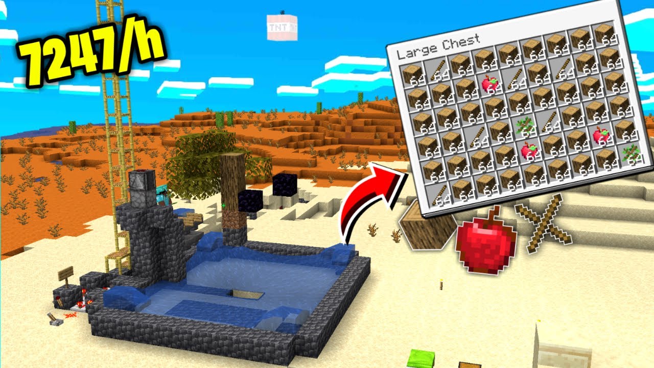 I MADE a Best FASTEST TREE FARM in Minecraft 😱 - YouTube