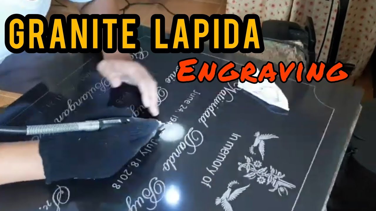 Granite "Lapida" engraving - YouTube