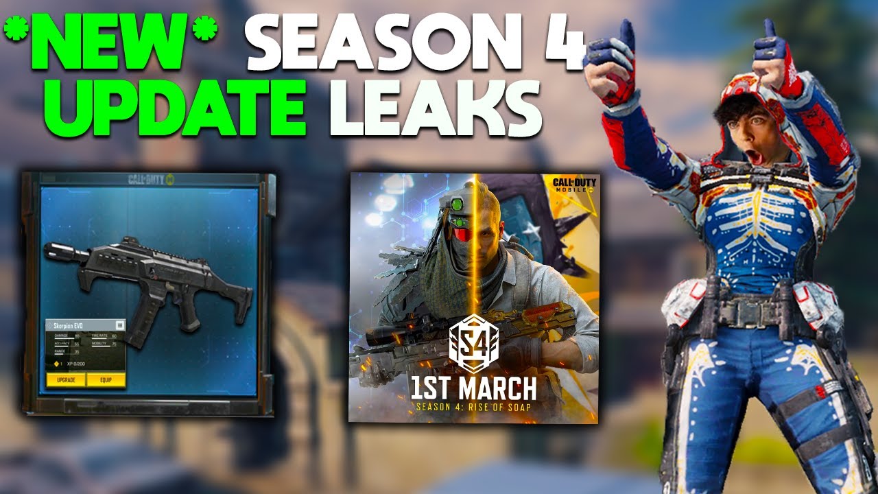 *NEW* ALL SEASON 4 UPDATE LEAKS! NEW WEAPONS, NEW SKINS, NEW MAPS ...