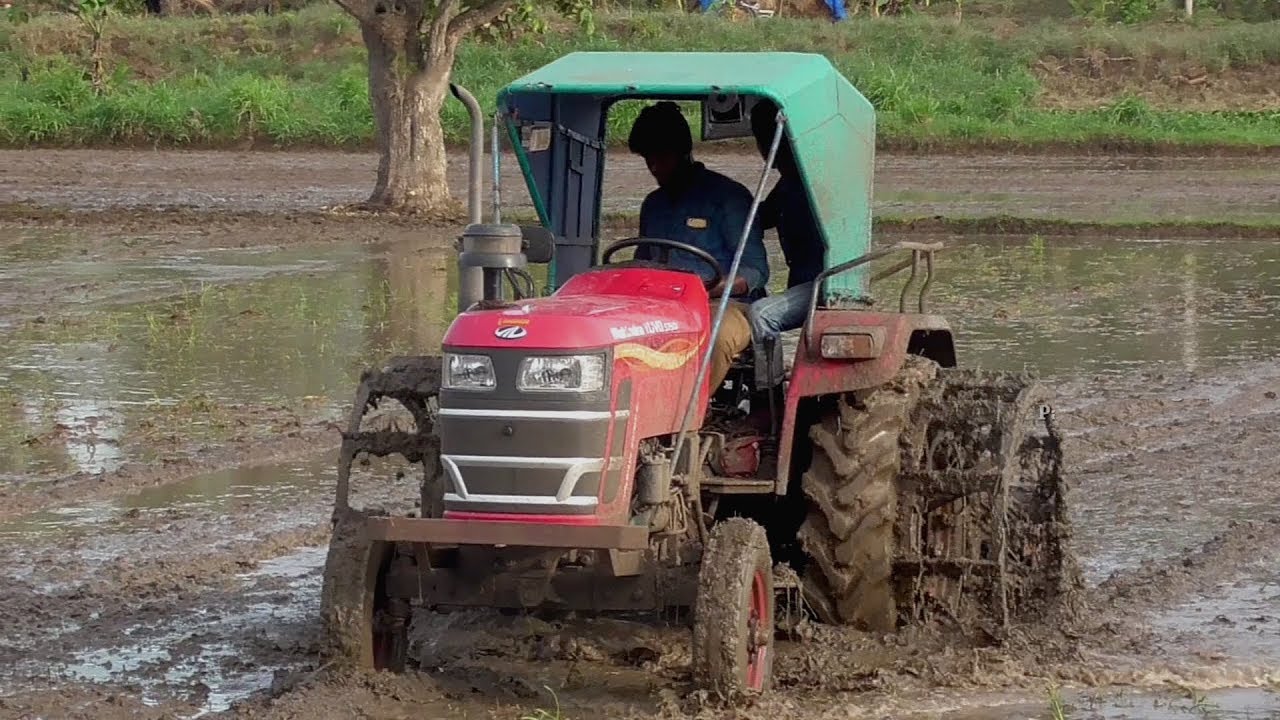 Amazing Tractor "Mahindra Yuvo" 575 Di Puddling with 'Half Cage Wheel's ...