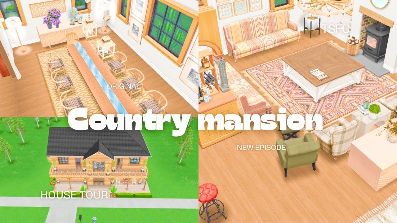 Sims Freeplay House Tour| Cowboy Mansion| Country Mansion| 3 Bedroom’s ...