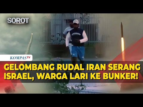 Melesat! Gelombang Rudal Iran ke-31 Serang Israel, Warga Tel Aviv Lari ke Bunker