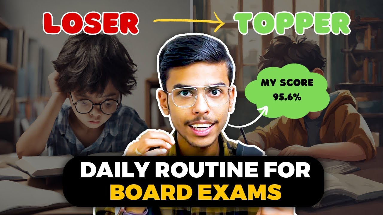 Ultimate Daily Routine (with PDF) for BOARD EXAMS - YouTube