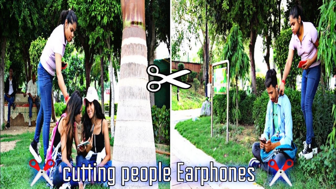 Cutting Earphones Prank l Pranks In India llDKYPUNJABI ll #trending ...
