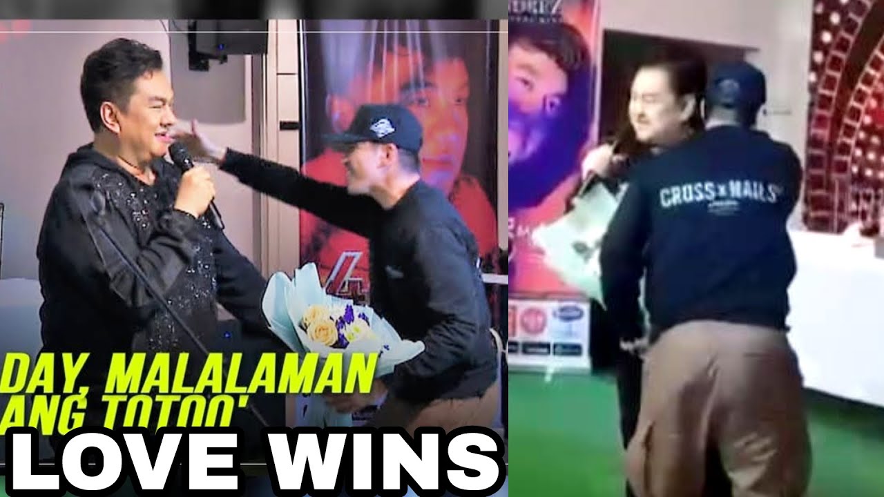 JOJO MENDREZ KINILIG NG HALIKAN AT BIGYAN NG BULAKLAK NI MARK HERRAS ...