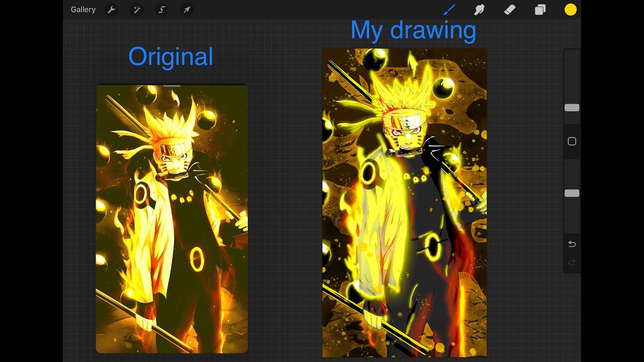 Drawing Naruto Part 2 - time lapse - YouTube