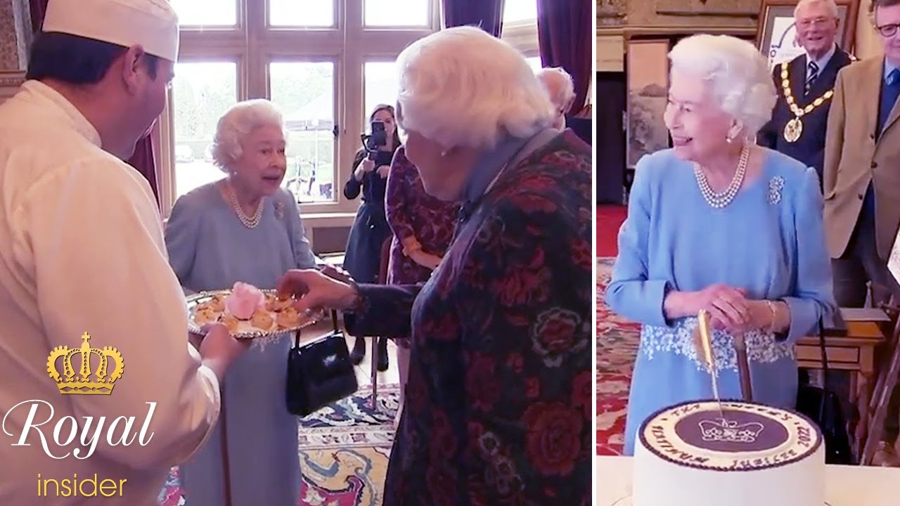 The Queen on great form as she hosts a surprise reception at ...