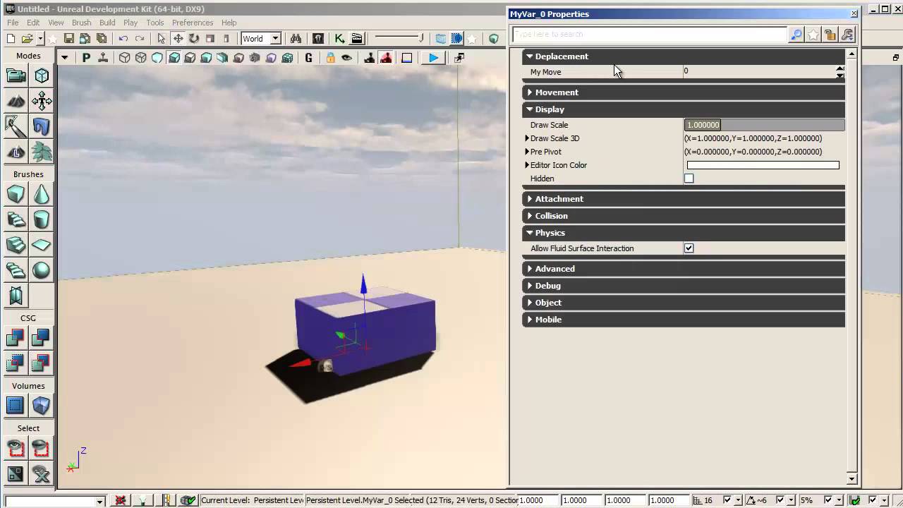 UDK Cours de base UnrealScript Partie 10 Variable Editable. - YouTube