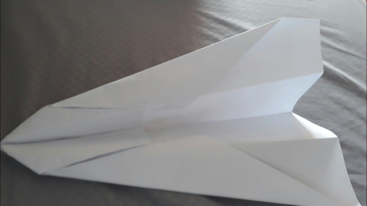 How to Make an Easy Paper Plane that Flies Very Far! - Hurricane - YouTube