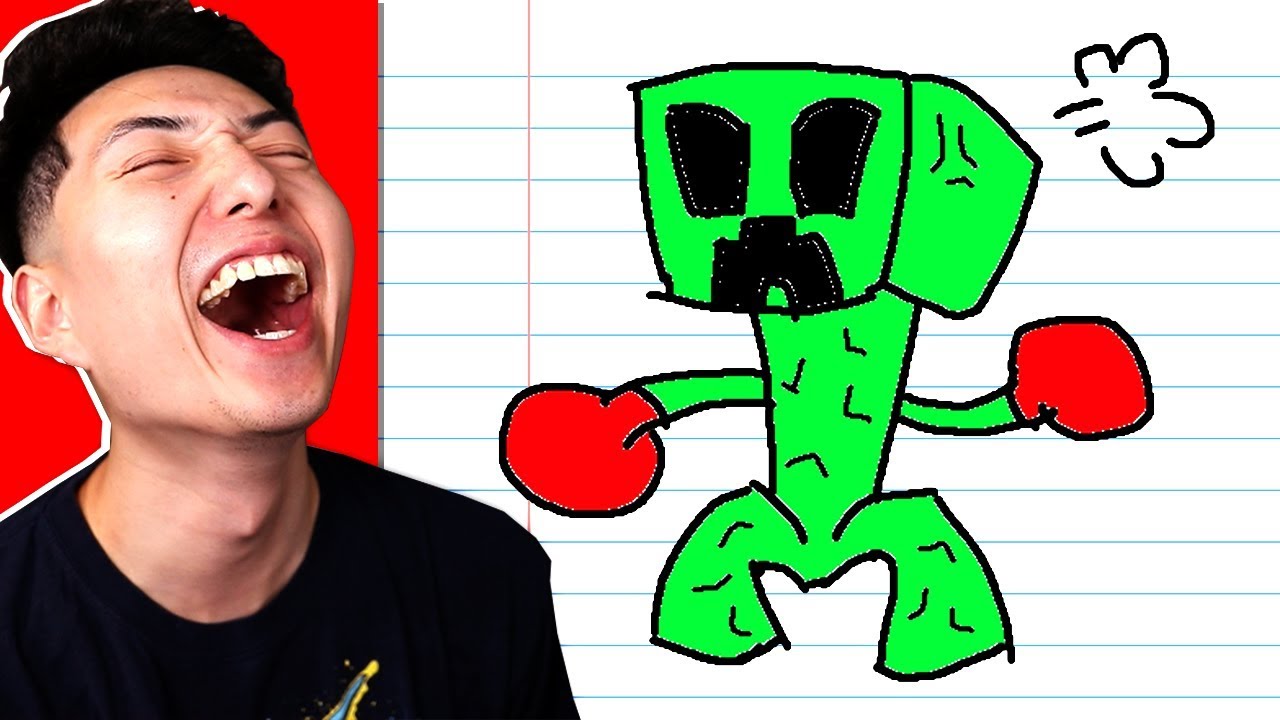 REACTING TO TERRIBLE MINECRAFT DRAWINGS! *FUNNY* - YouTube