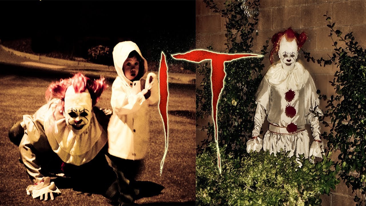 IT PENNYWISE Makeup Tutorial Costume DIY Homemade 2017 - YouTube