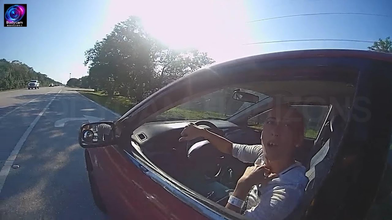 Entitled Woman Thinks She Can Drive Without a License - YouTube