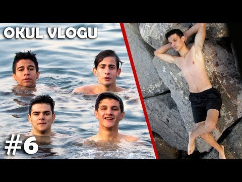 KIŞIN DENİZE GİRDİK!! - Okul Vlogu#6