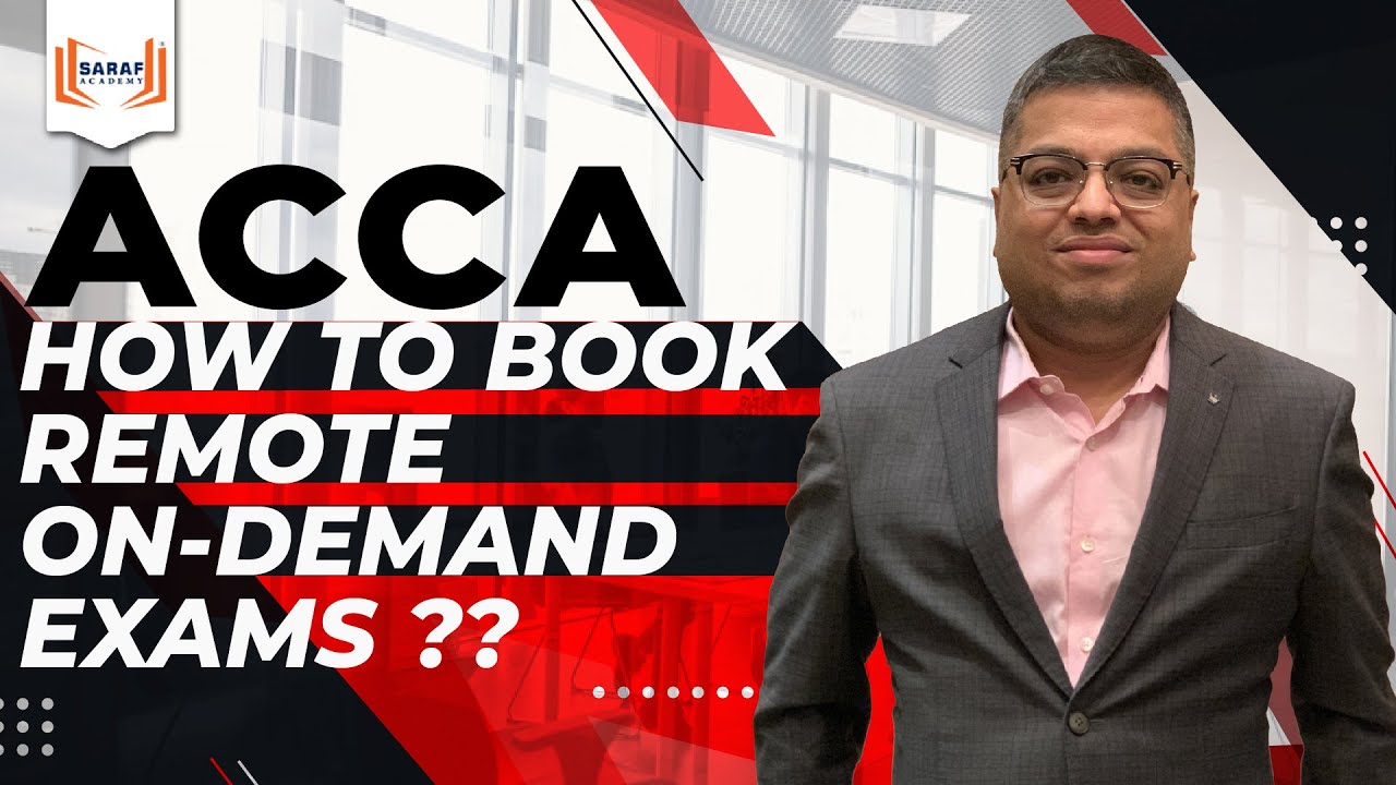 ACCA | How to Book On-Demand Exam | By Saraf Academy - YouTube