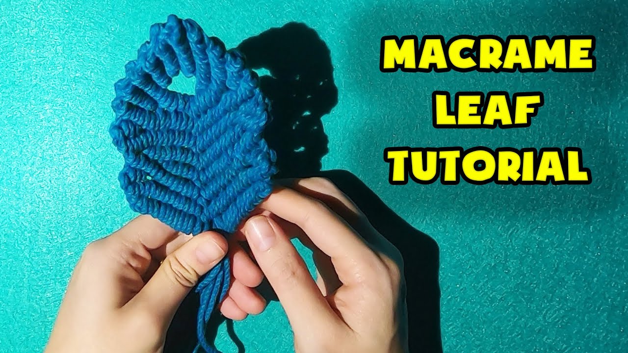 Macrame Leaf Tutorial 🍃 DIY Macrame | Design & Tutorial by LIT decor - YouTube