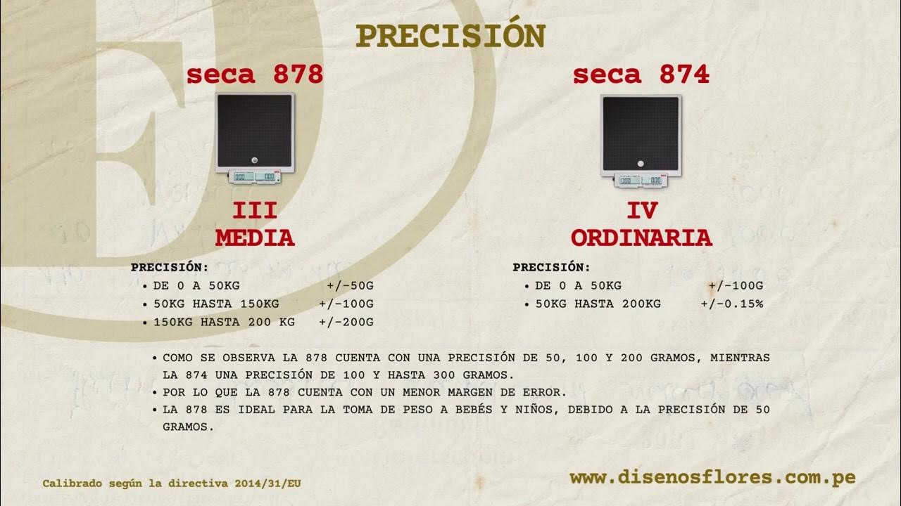 Diferencia entre la seca 878 y la 874 - Seca - Diseños Flores Srl - YouTube
