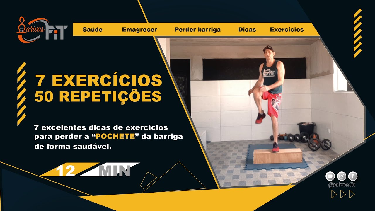 COMO PERDER A POCHETE DA BARRIGA COM 7 EXERCÍCIOS EM 12 MINUTOS ...