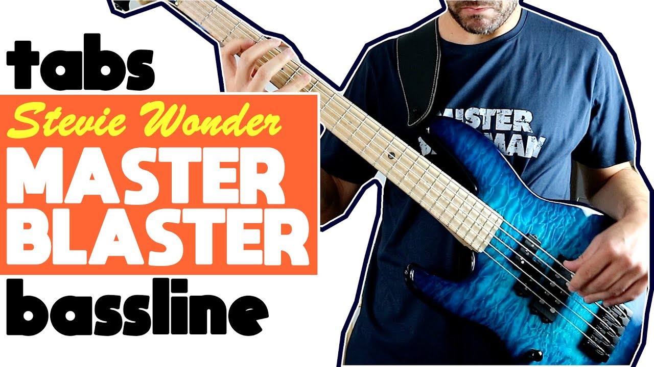 Stevie Wonder - Master Blaster (Jammin') /// BASS LINE [Play Along Tabs ...