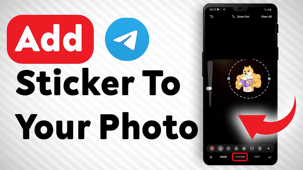 How To Add A Telegram Sticker To Your Photo - Full Guide - YouTube