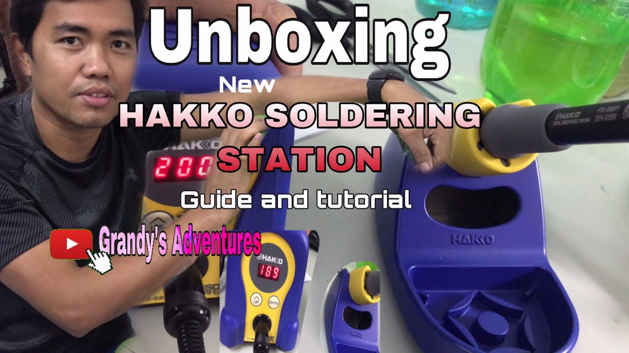 Unboxing new HAKKO SOLDERING STATION | guide and tutorial - YouTube