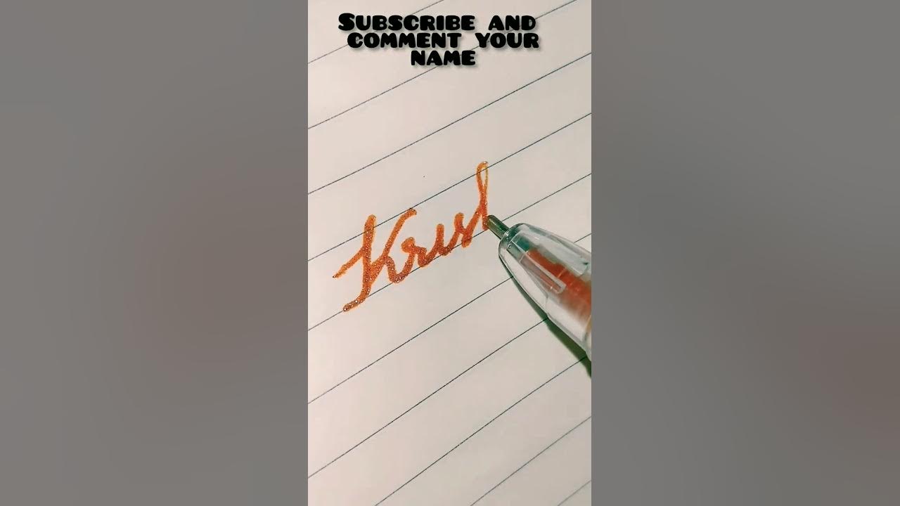 Requested Name Krishna कृष्णा In Cursive Handwriting Trend Viral Short