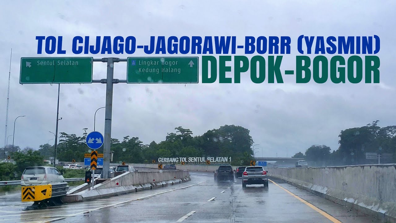 Perjalanan dari Depok ke Bogor via Jalan Tol Cijago-Jagorawi-BORR ...