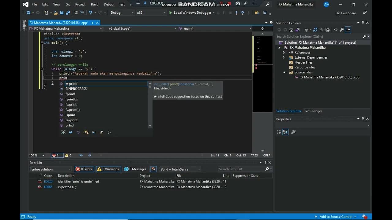 Tutorial C++ (Perulangan Uncounted Loop) - YouTube
