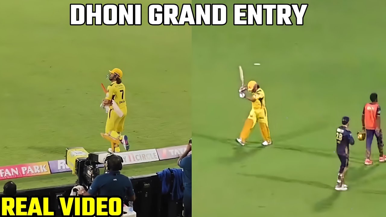 Ms Dhoni Grand Entry in Chepauk stadium during kkr vs Csk Match # ...