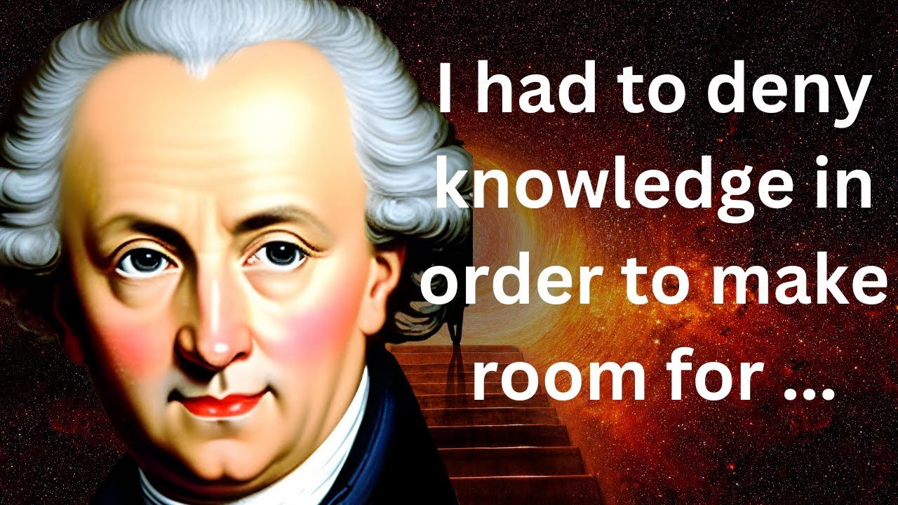 Words of Wisdom: Inspiring Quotes by Immanuel Kant - YouTube