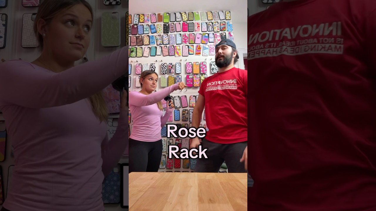 the story behind the rose rack💖 📱 #shopsmall #smallbusiness #sharktank ...