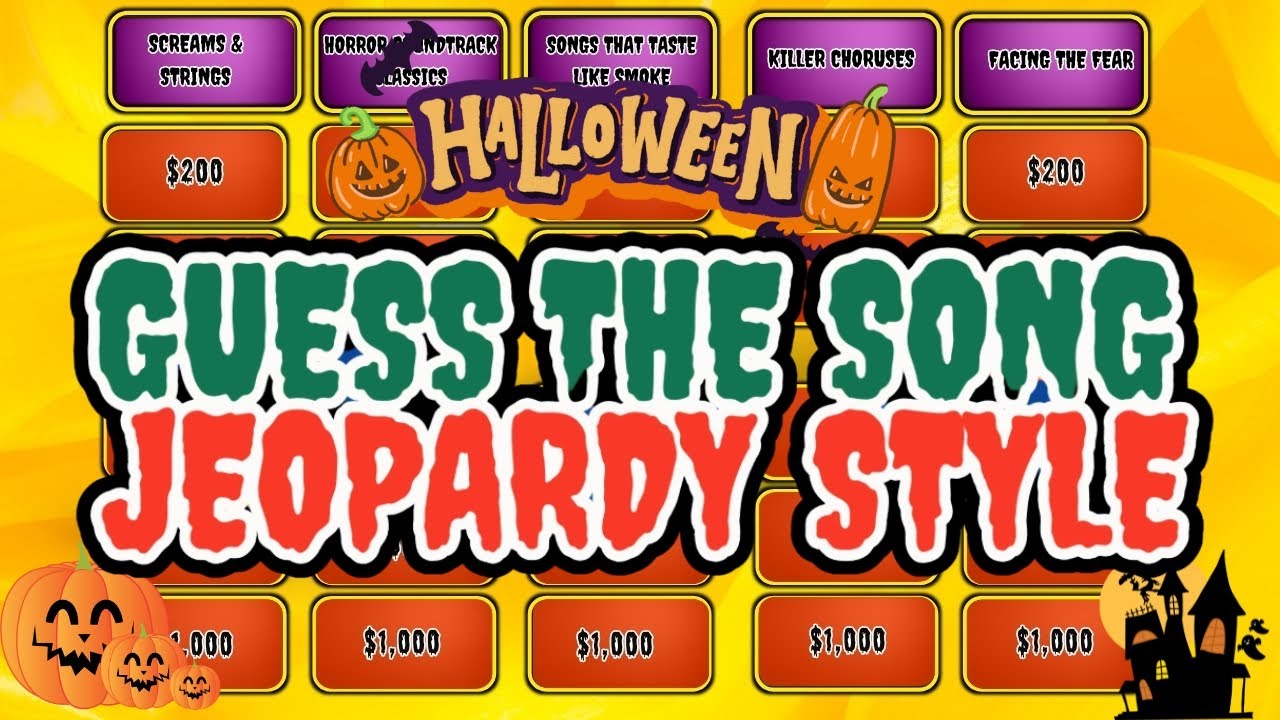 Guess the Song Jeopardy Style | Halloween Edition | Quiz Burst #EP4 ...