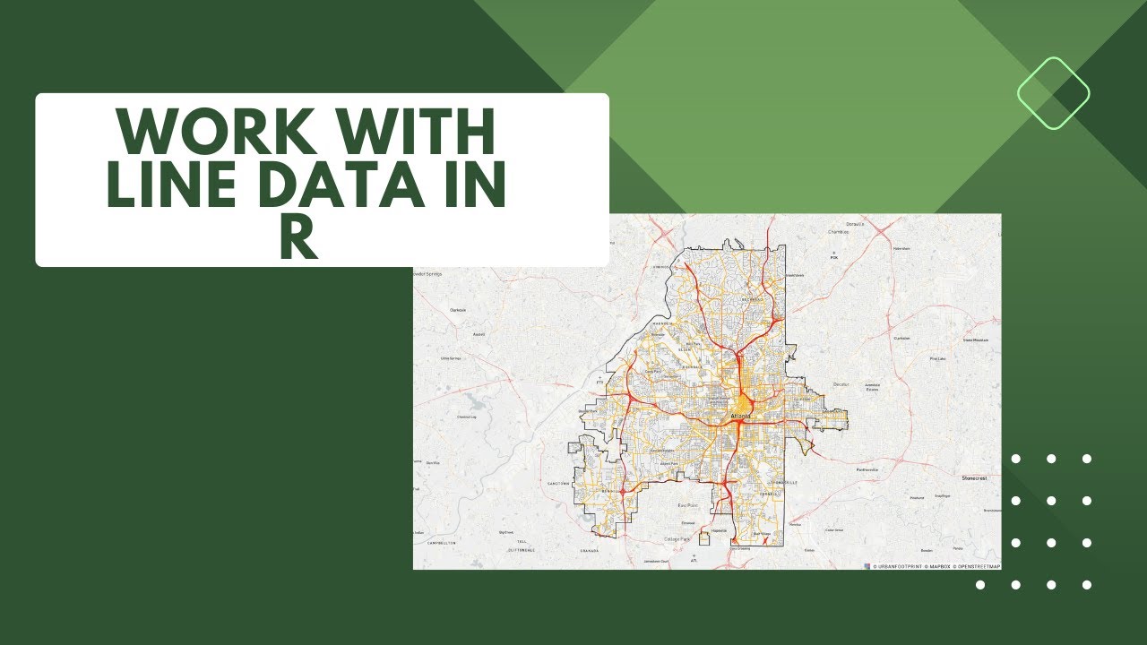 Working with line vector data in R - YouTube