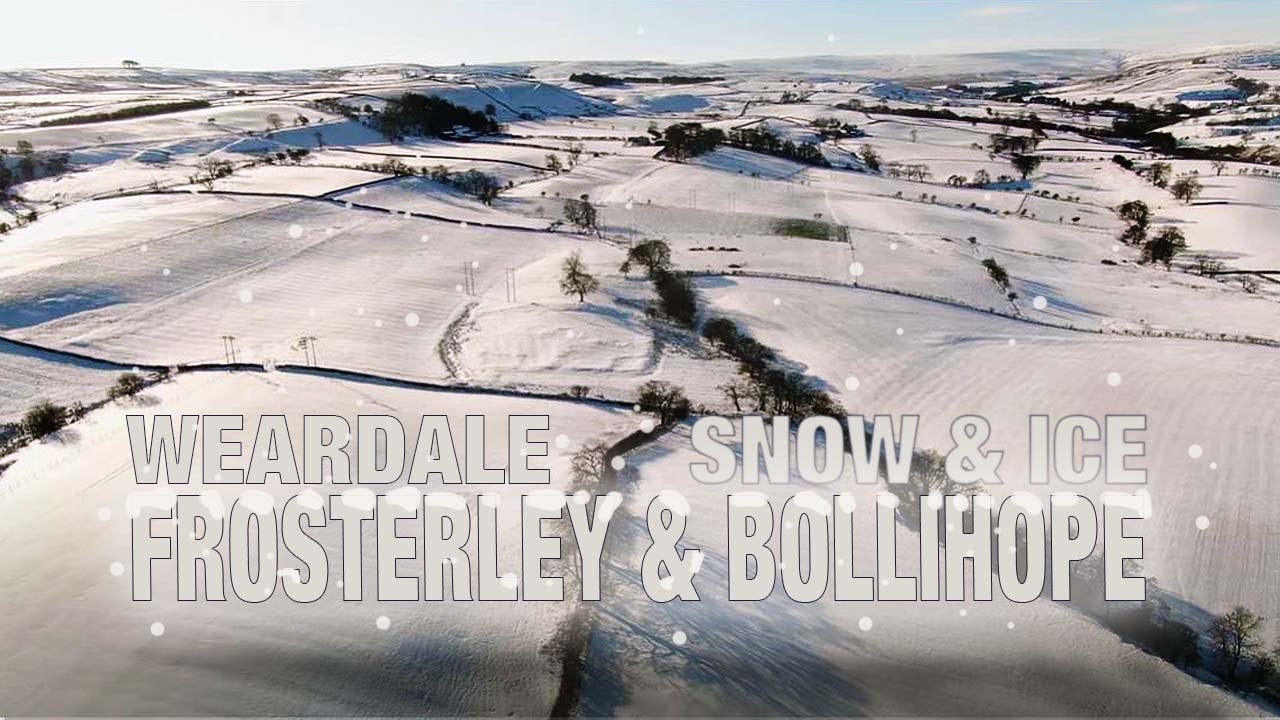 Snow covered Frosterley and Bollihope Burn, Weardale - YouTube