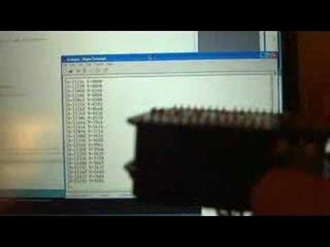Arduino with Parallax accelerometer from Radio Shack - YouTube