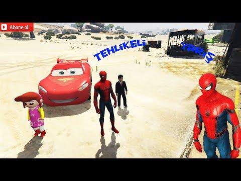 ÖRÜMCEK ADAM ŞİMŞEK MEKKUİN VE NİLOYA ÇILGIN YARIŞTA (ÇİZGİFİLM TADINDA TÜRKÇE DUBLAJ)