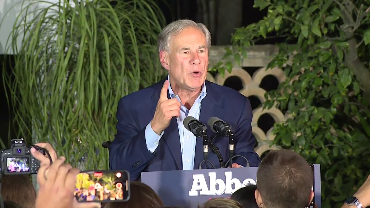 Greg Abbott wins 3rd term as Texas governor - YouTube