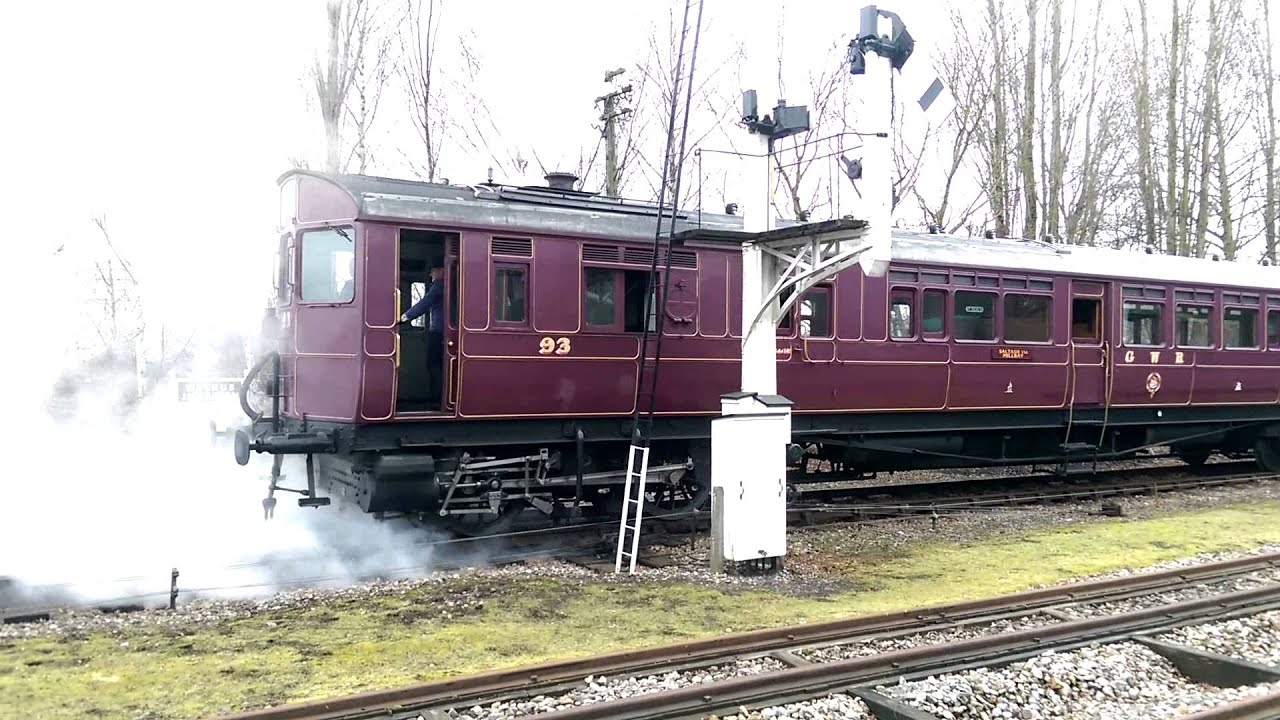 GWR Steam Railcar at Didcot Railway Centre - YouTube